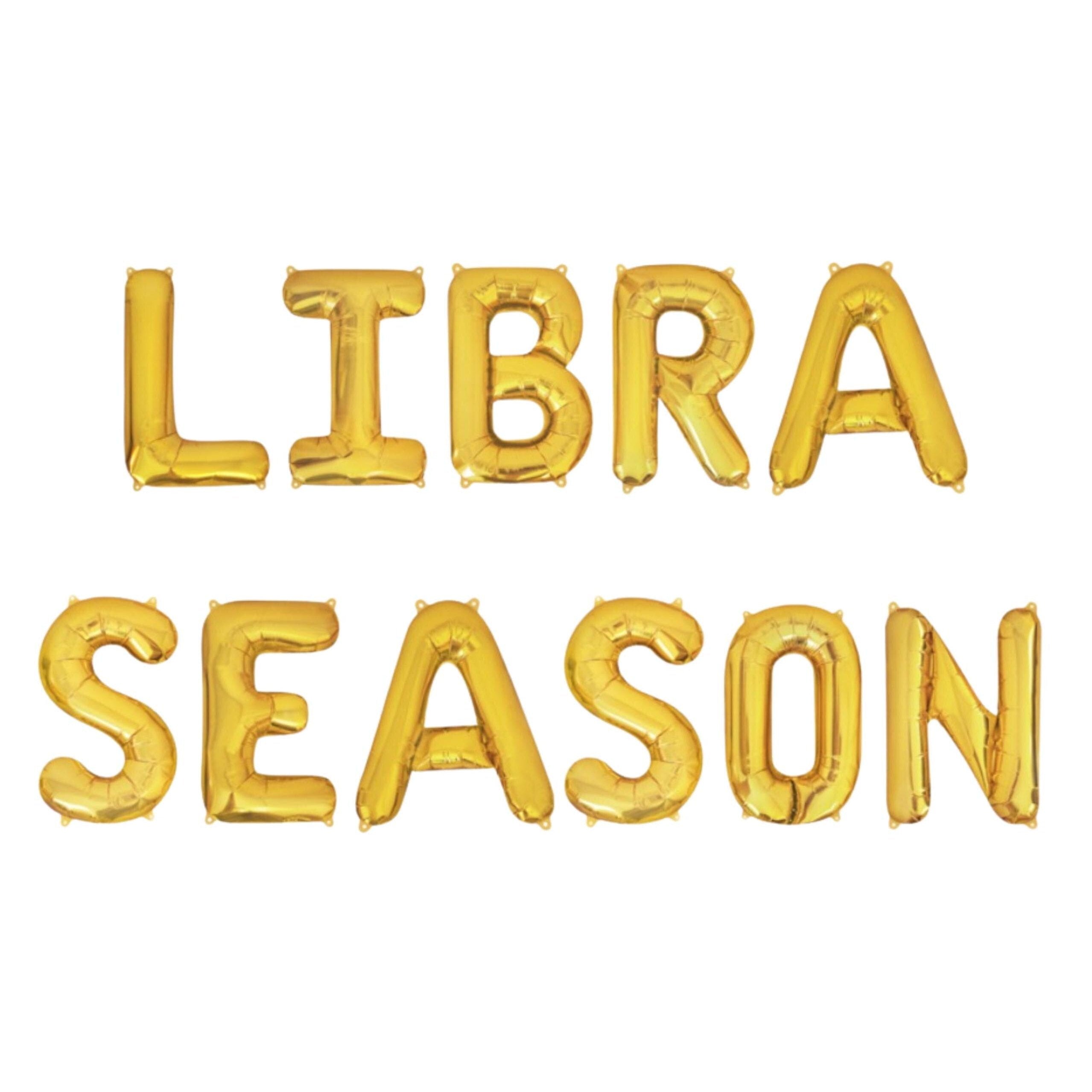 Libra Season Letter Balloon Kit – CherCanDoIt